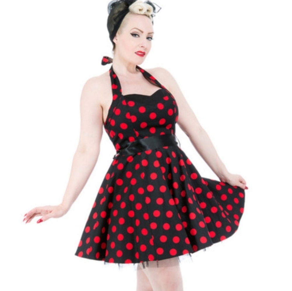 Retro Pin Up Rockabilly Dress - Gem